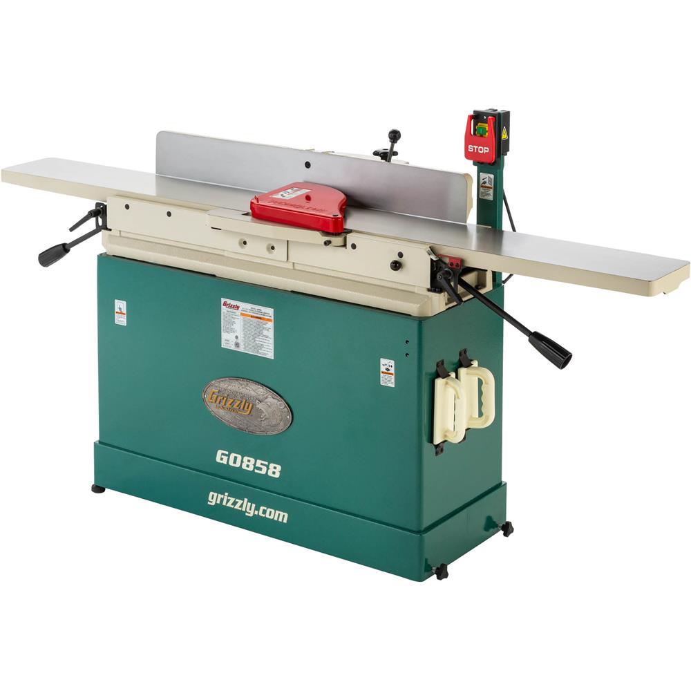 Grizzly G0858 - 8" x 76" Parallelogram Jointer w/ Helical Cutterhead ...
