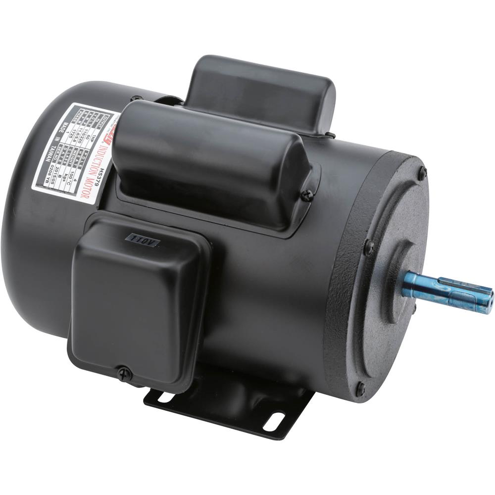 Grizzly H5379 - Motor 1 HP Single-Phase 1725 RPM TEFC 110V/220V ...