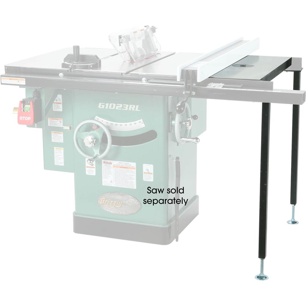 Grizzly H7507 - 18" x 27" Router Extension Table for Table Saw ...