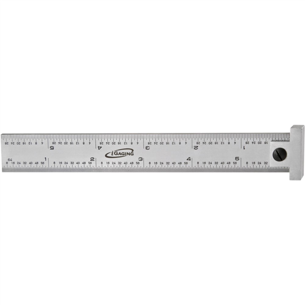 iGaging T23021 - 6" Stainless Steel and Chrome Hook Rule - Grizzly ...