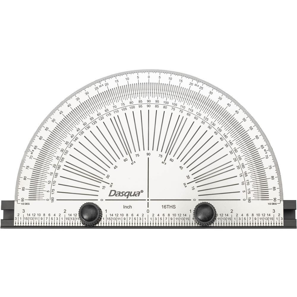 Dasqua T33327 - 6" Precision Protractor - Grizzly Industrial, Inc.