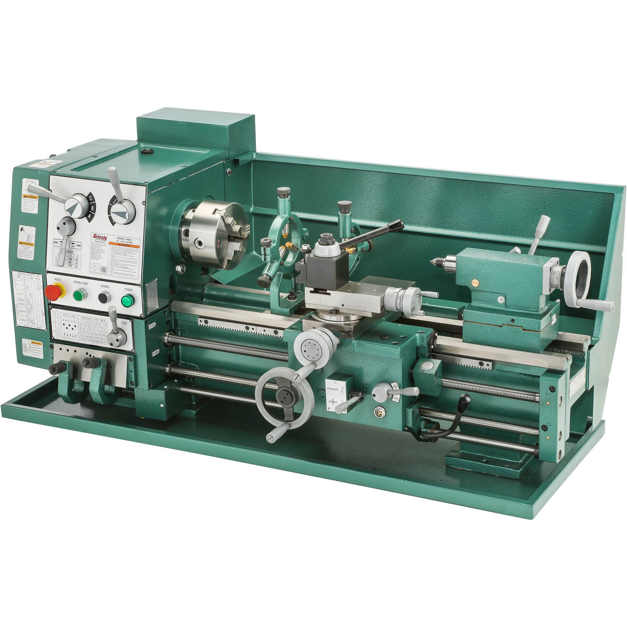 12" x 24" Gear-Head, Cam Lock Spindle, Lathe - Grizzly Industrial, Inc.