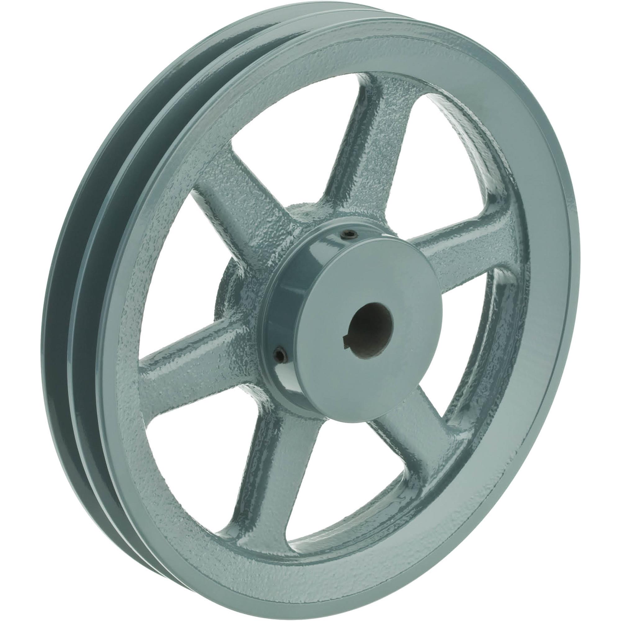 Double V-Groove Pulley - 8" Pitch Dia., 3/4" Bore - Grizzly Industrial ...