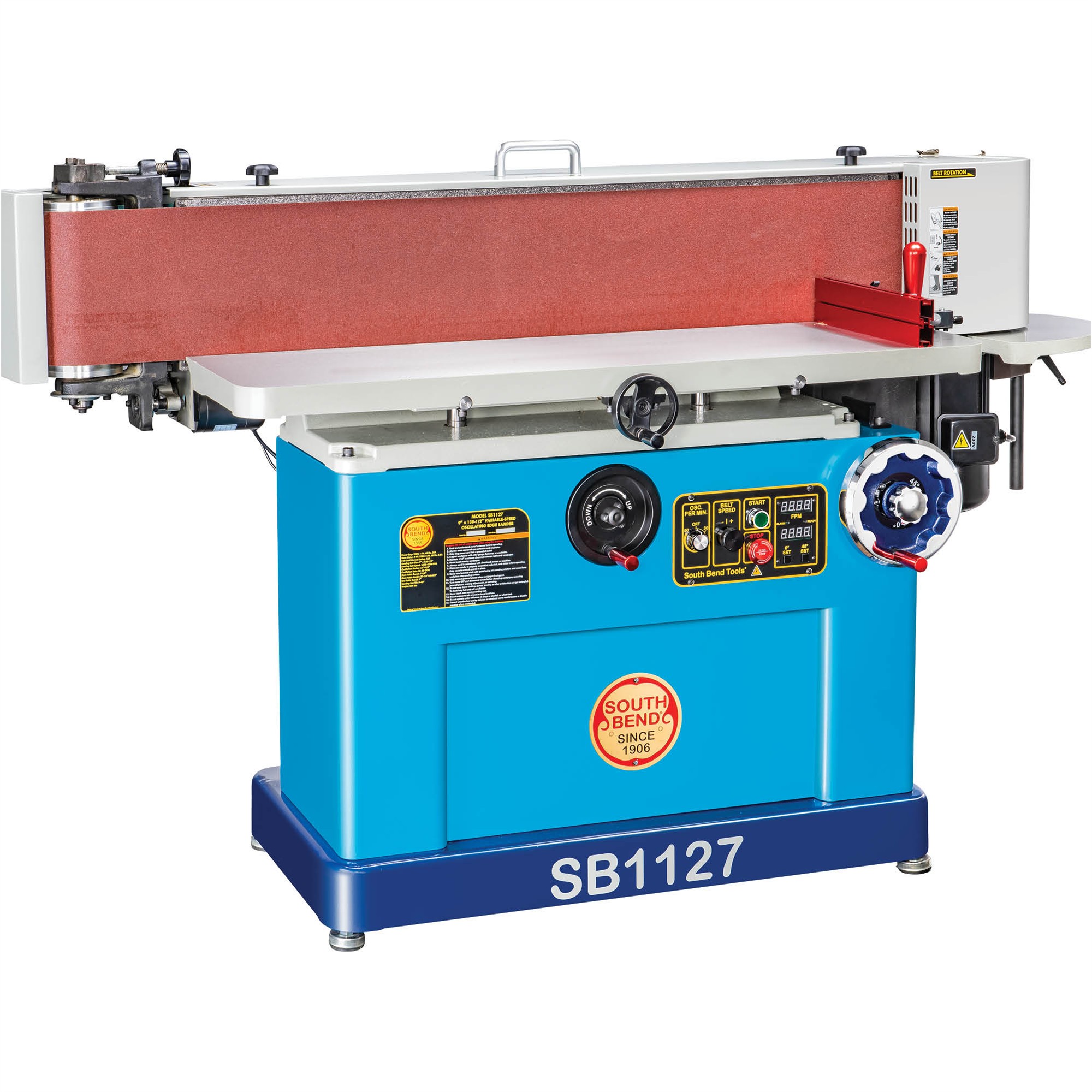 9" x 138-1/2" Variable-Speed Oscillating Edge Sander - Grizzly ...