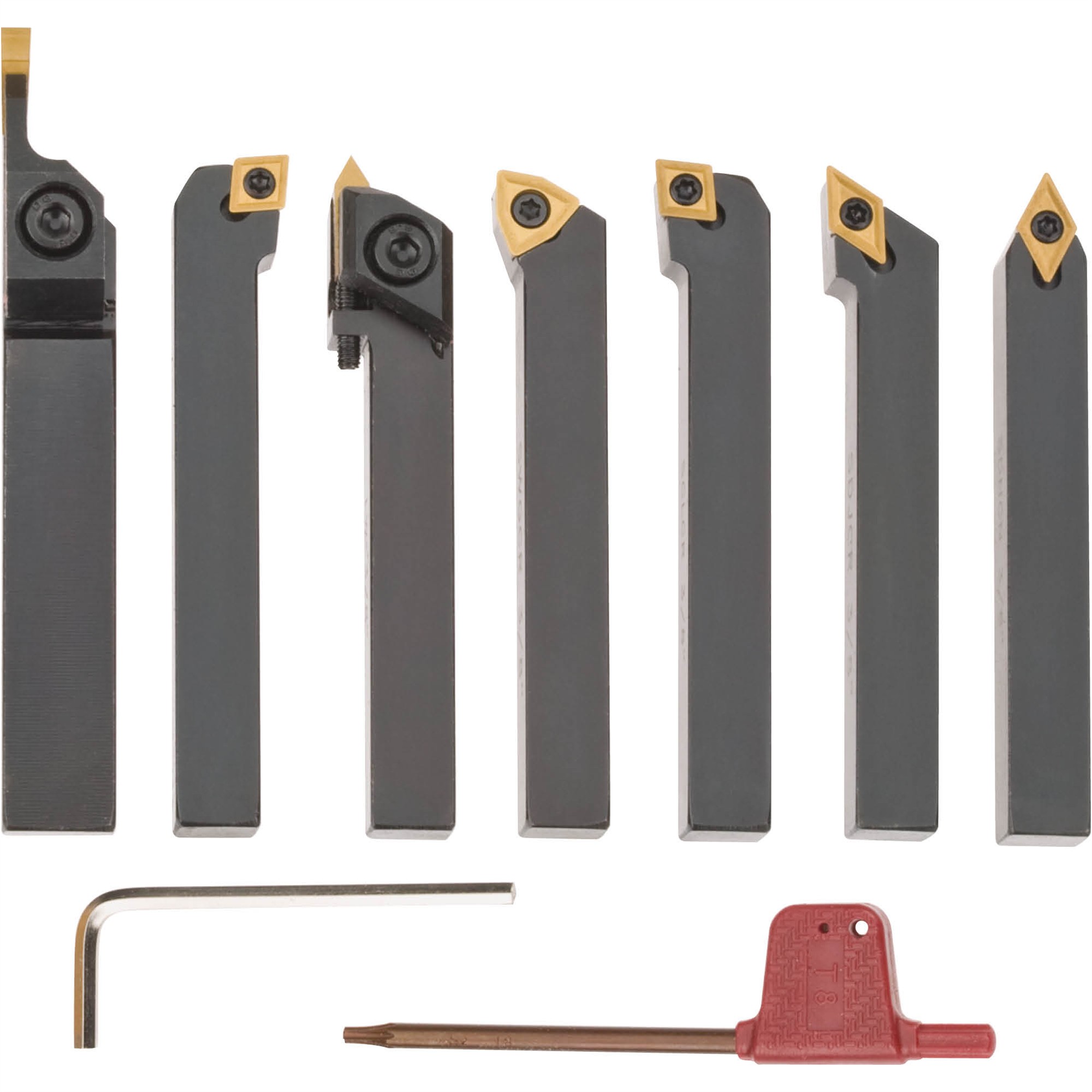 7 Piece Indexable Carbide Set 3/8" - Grizzly Industrial