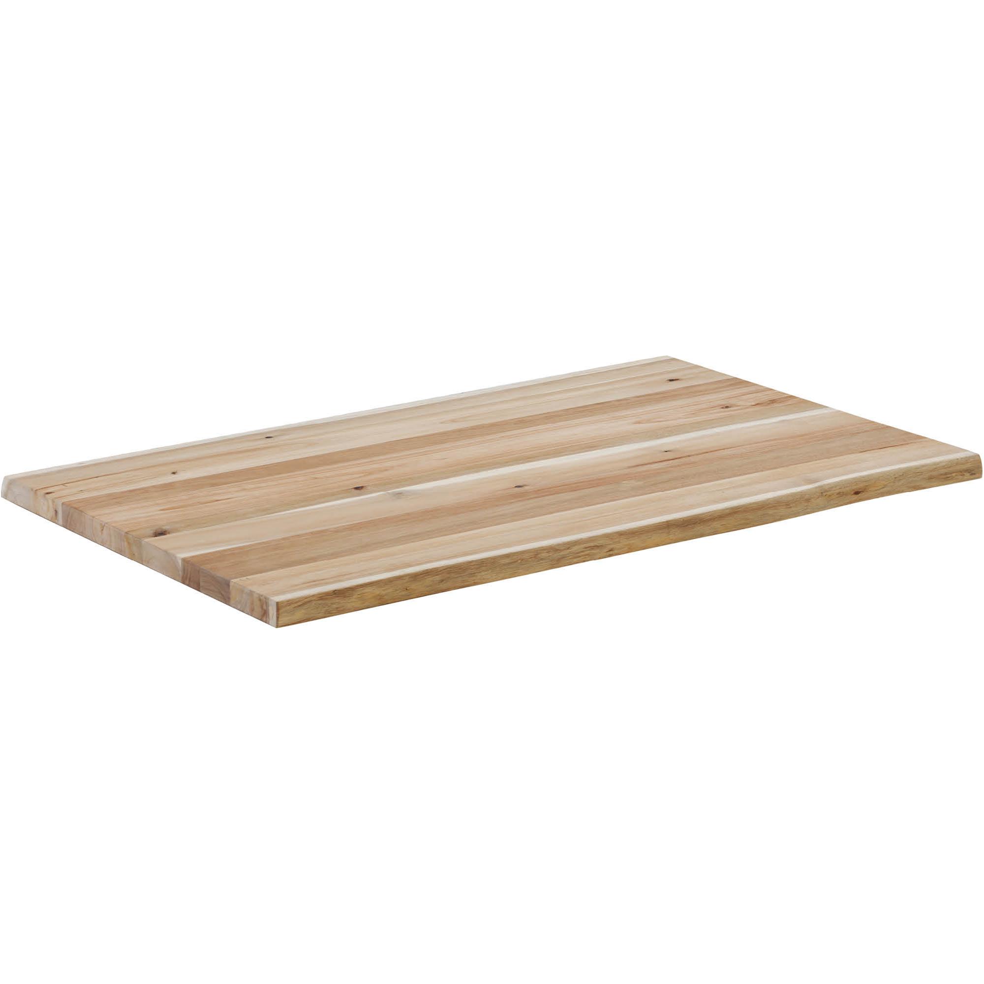 1.5" Acacia Wood Butcher Block - Live-Edge/Unfinished, 30" W x 48" D ...
