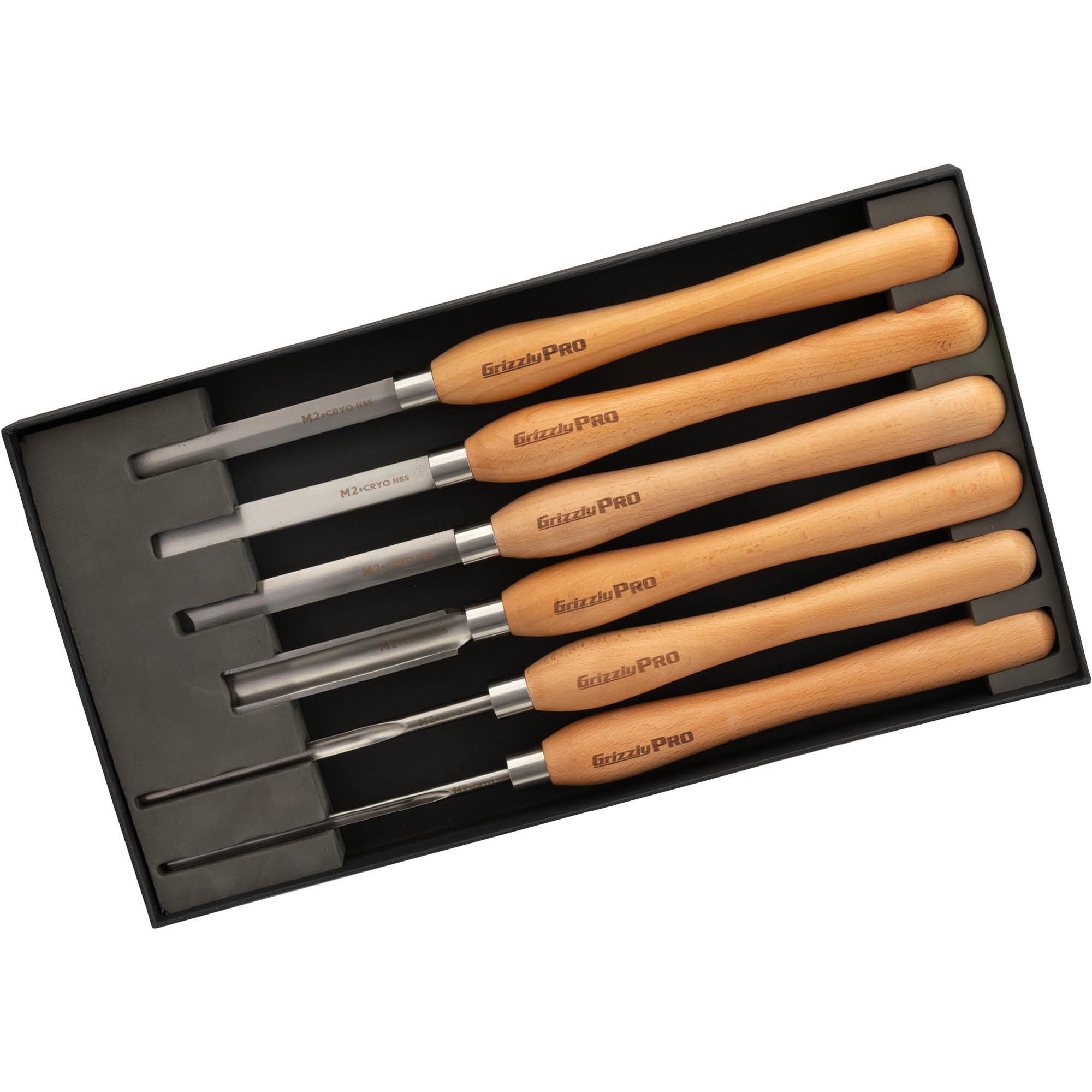 6-Pc. M2 Cryo Lathe Tool Set, Detail & Precision - Grizzly Industrial, Inc.