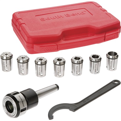 South Bend SB1350 - 8-Piece Quick-Change Collet Set, MT3 - Grizzly ...